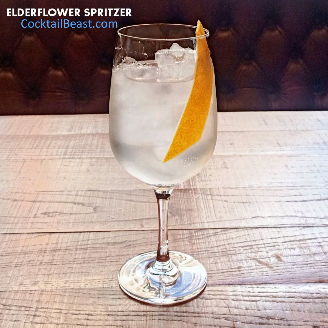 Elderflower Spritzer - Cocktail Beast
